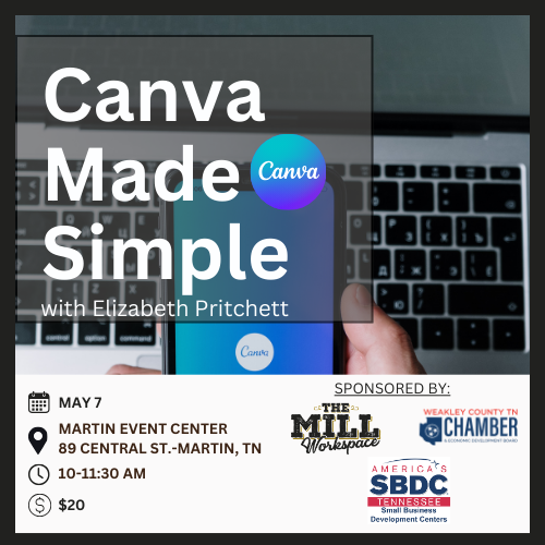 Learn the Easy Way: Canva Made Simple Beginner Workshop Comes to Martin - The Mill Workspace